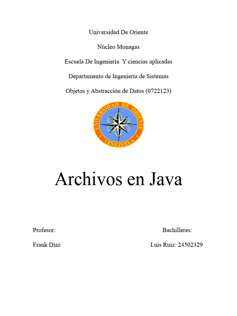Archivos en java | PDF | Archivo de computadora | Java (lenguaje de programación)