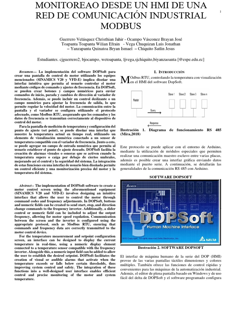 Control de Motor y Temperatura con DOPSoft | PDF | Red de computadoras ...