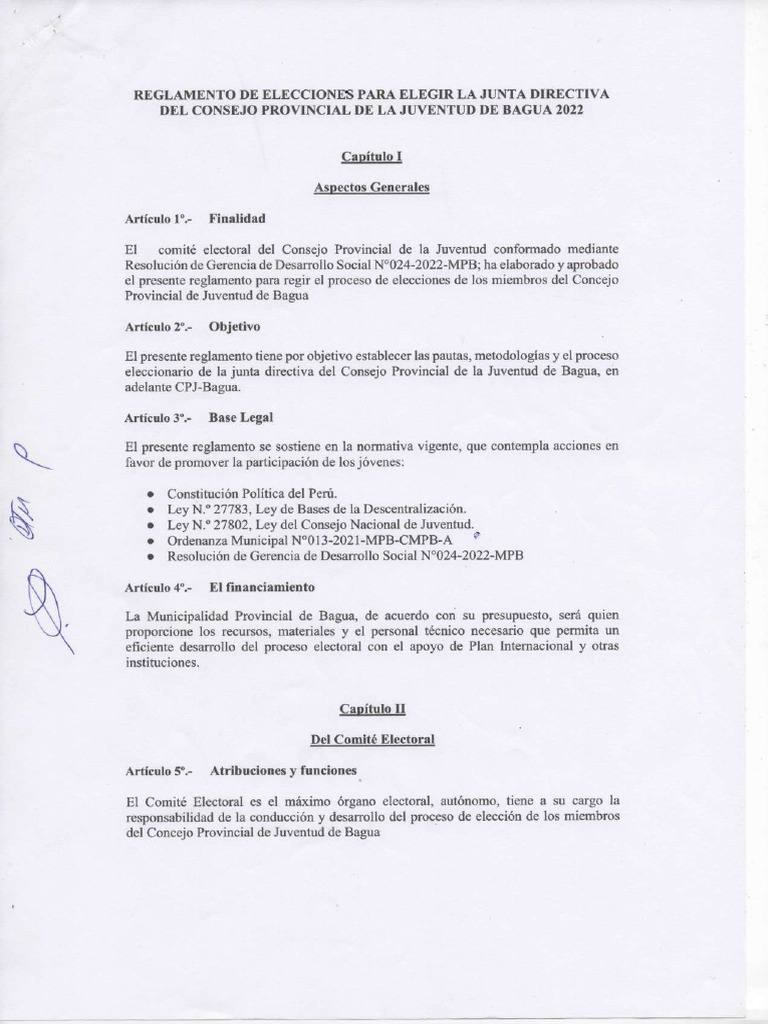 REGLAMENTO DE ELECCIONES - Compressed PDF | PDF