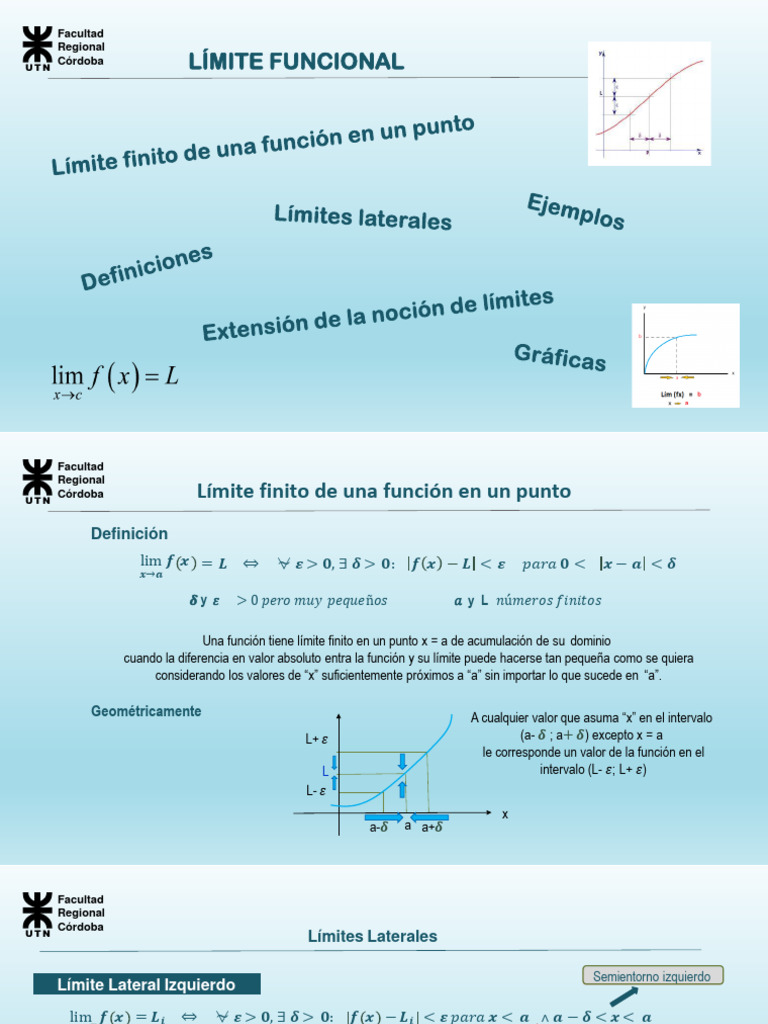 Límite Funcional en un Punto | PDF | Límite (Matemáticas) | Función ...