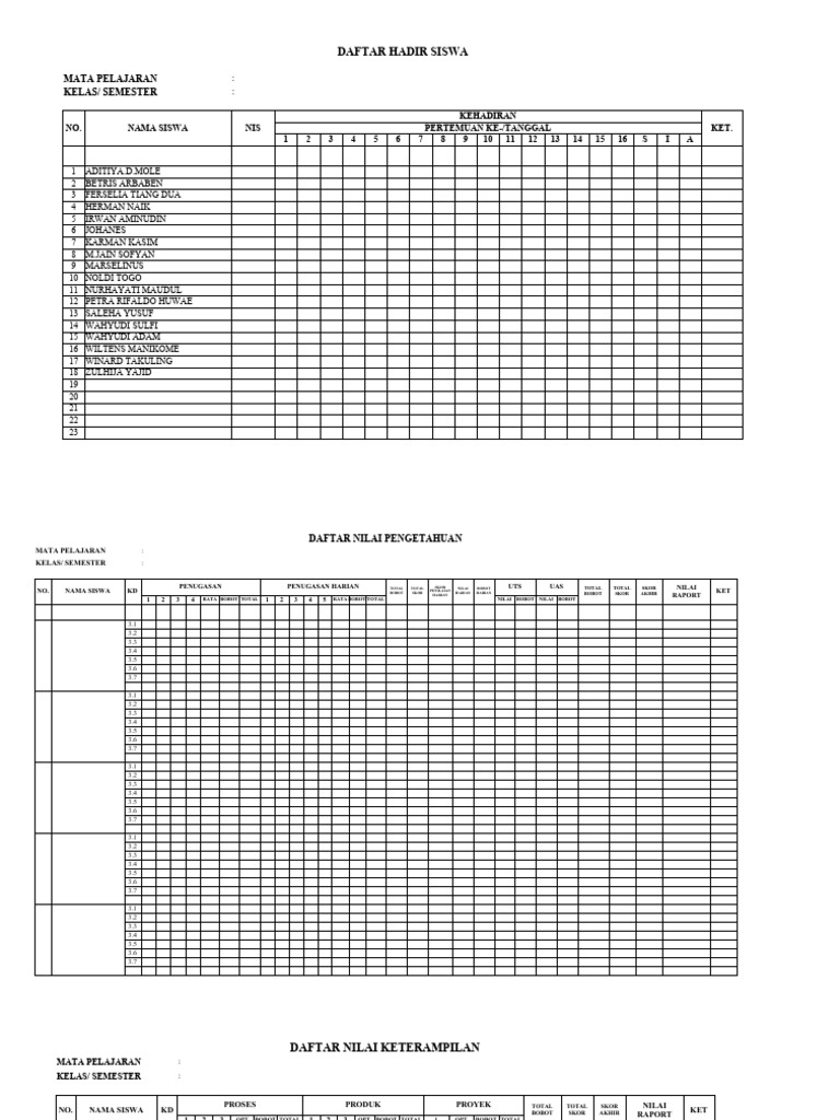 Aplikasi Absen PAI X | PDF