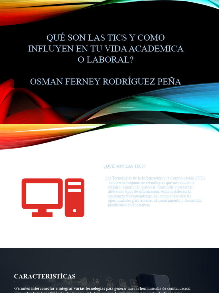 Diapositivas de Las TICS - Osman Rodríguez | PDF | Tecnología de información y comunicaciones ...