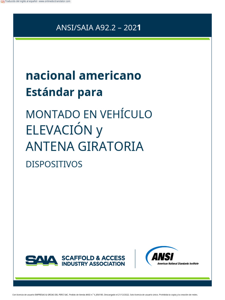 ANSI+SAIA+A92 2-2021 en Es | PDF