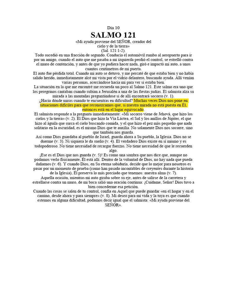 Dia10 | PDF | Dios | Salmos