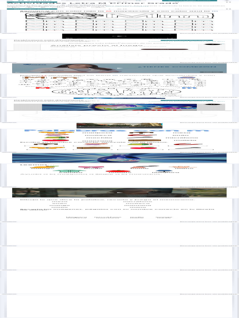 Actividades Letra M Primer Grado Pdf 2 Pdf Escritura Texto