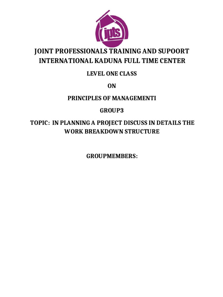 Understanding Work Breakdown Structure | PDF | Project Management ...