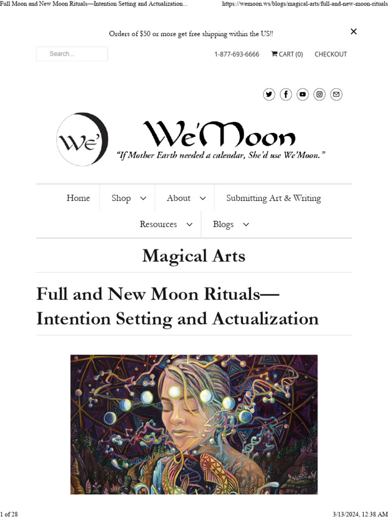 Full Moon and New Moon Rituals-Intention Setting and Actualization - We ...