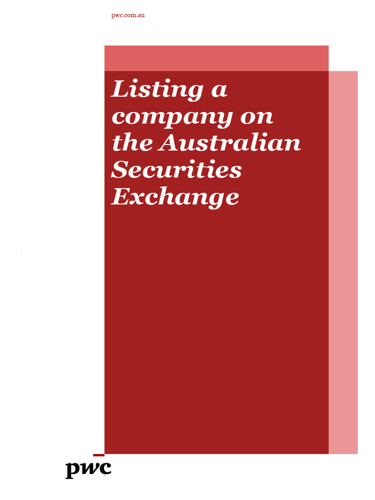 ASX Listing Guide for Companies | PDF | Initial Public Offering ...