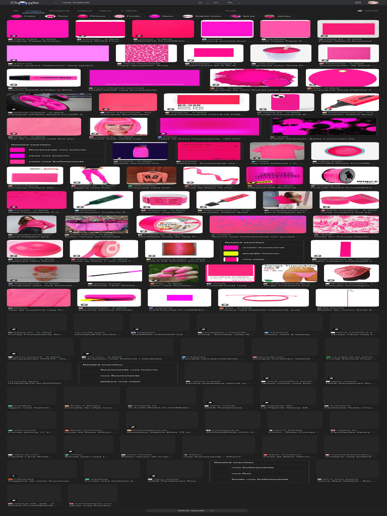 Productos en Rosa Fluorescente | PDF