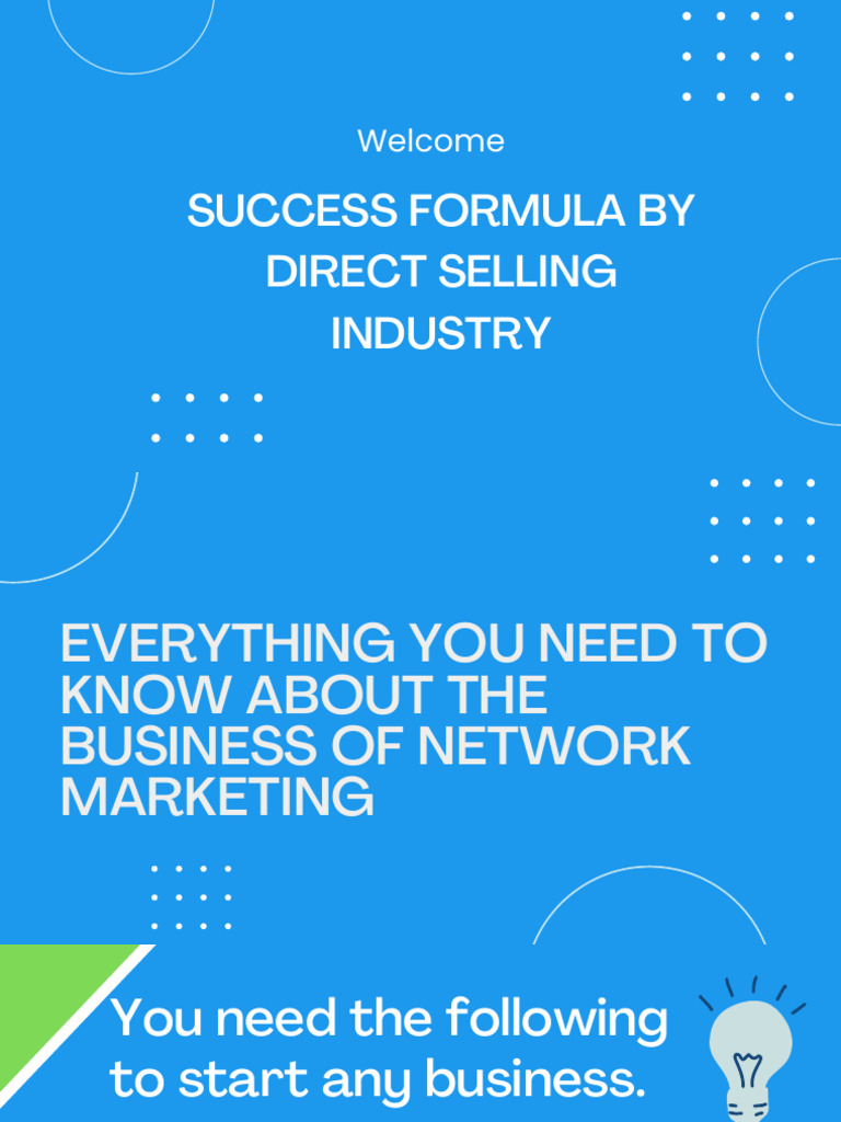 Network Marketing Success Blueprint | PDF | Sales | Multi Level Marketing