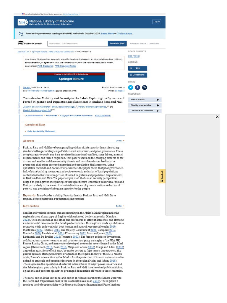 WWW Ncbi NLM Nih G... | PDF | Burkina Faso | Mali