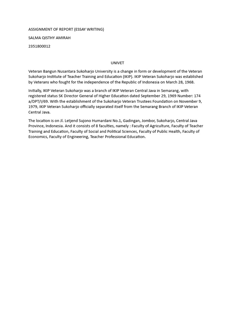 Report Assignment | PDF