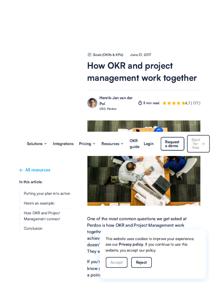 How OKR and Project Management Work Together | PDF | Project Management ...
