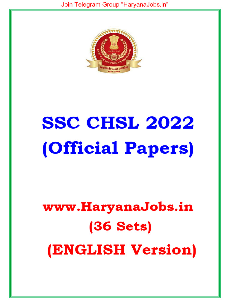 SSC CHSL 2022 Pyq | PDF | Mixture | Vegetables