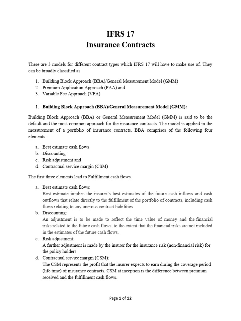 IFRS 17 | PDF | Insurance | Reinsurance