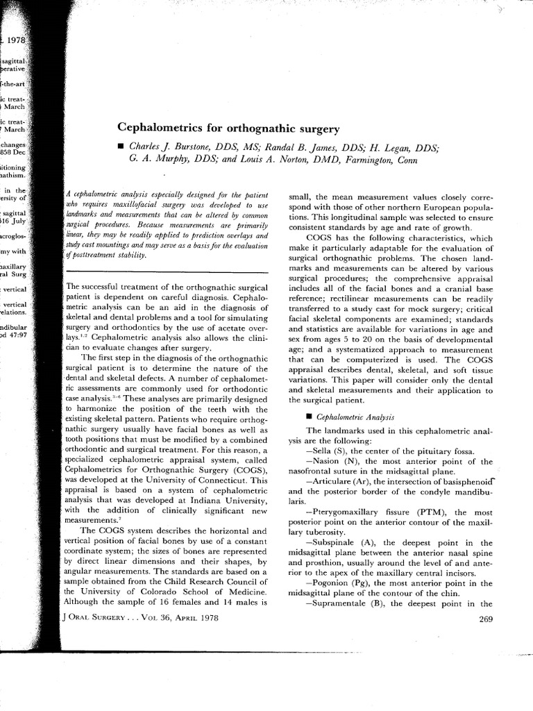 Burstone 1978 | PDF