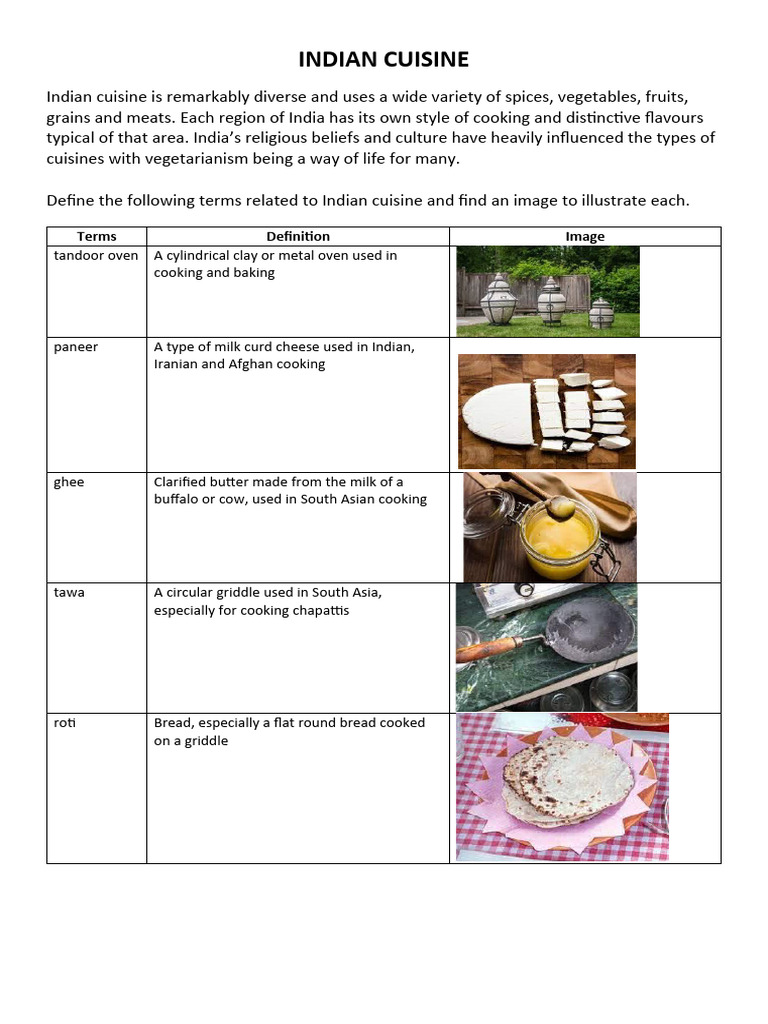 Indian Cuisine V2 | PDF | Indian Cuisine | South Asian Cuisine