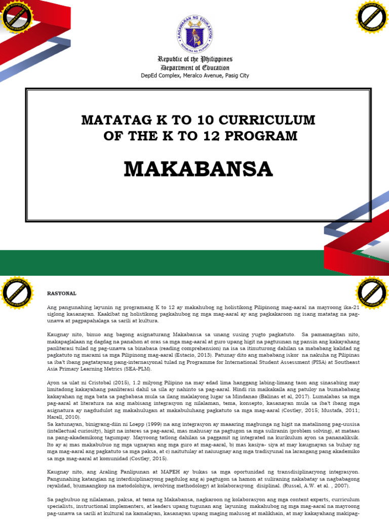 MAKABANSA-GRADE-1 | PDF