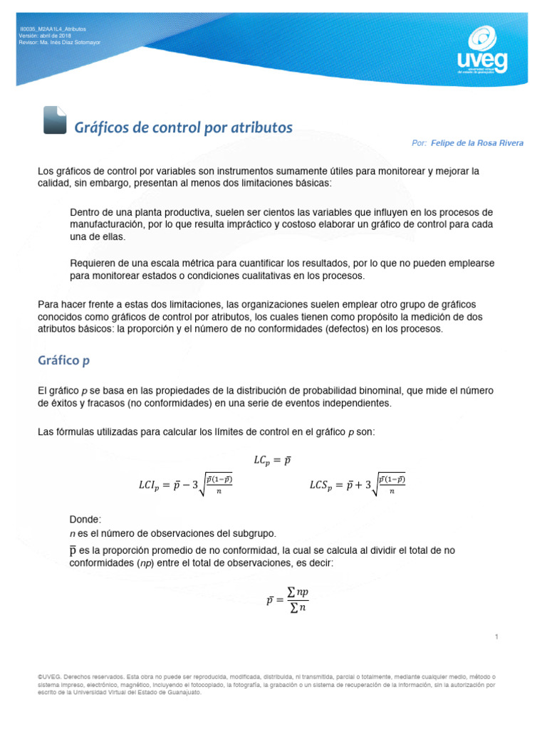 COC U2 AA1 L2 Atributos Control de Calidad 2 | PDF | Información | Medición