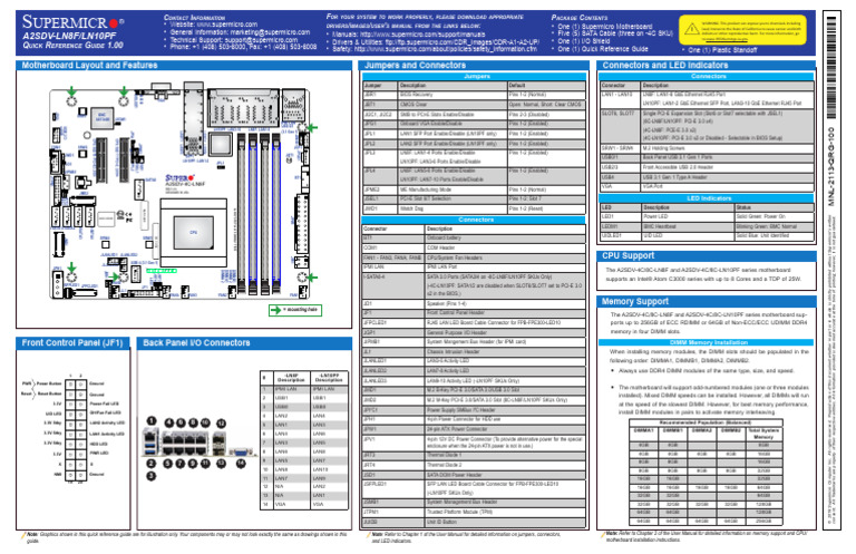 A2sdv-Ln8f - LN10PF (QRG-2113) | PDF | Electronics | Computer Standards