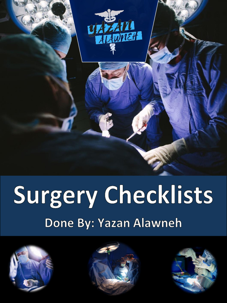 2020 Surgery Checklists | PDF | Constipation | Clinical Medicine
