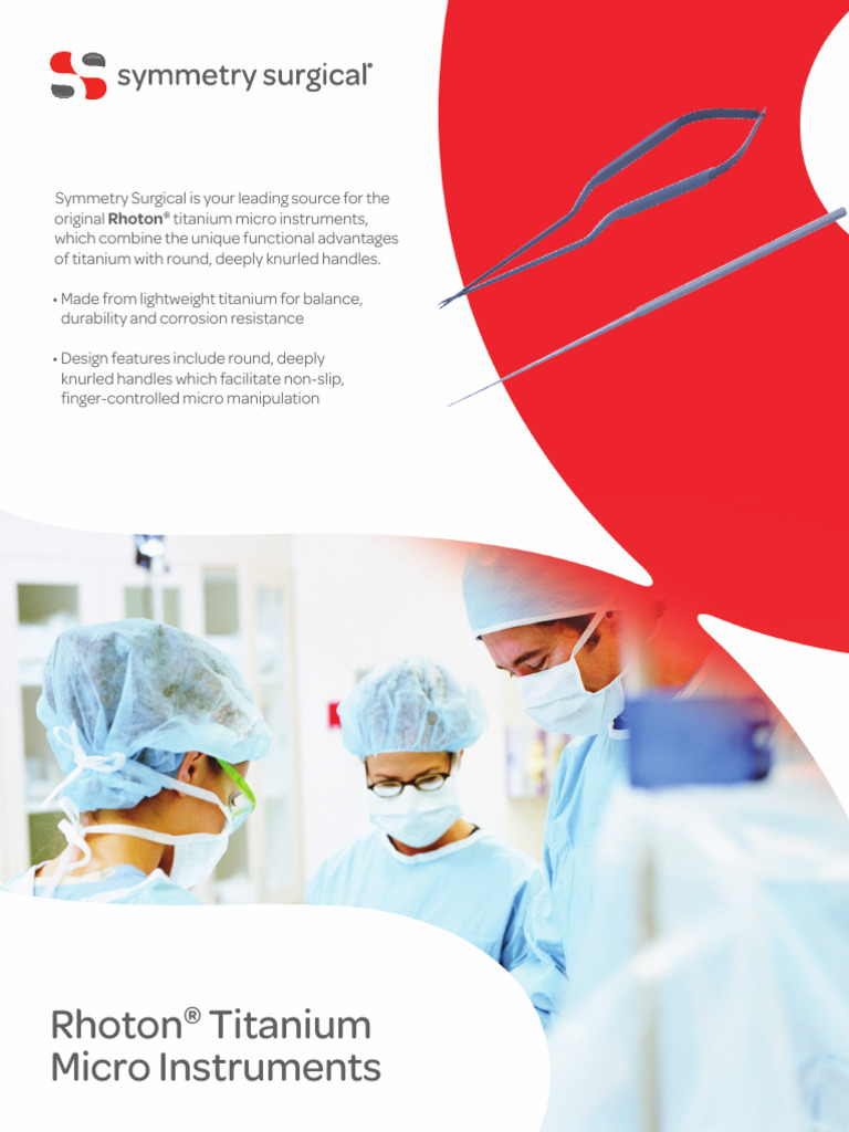 Symmetry Rhoton Titanium Mikroinstrumente | PDF