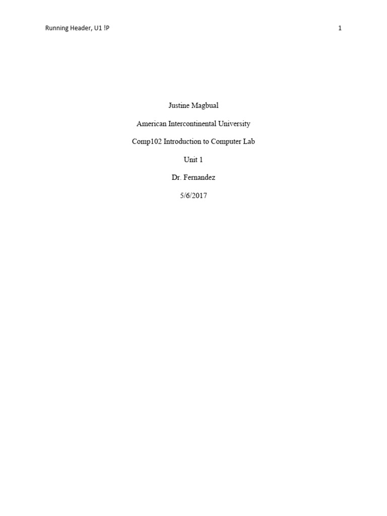 Magbual Justine Comp102 U1 1P | PDF | Science & Mathematics | Technology & Engineering