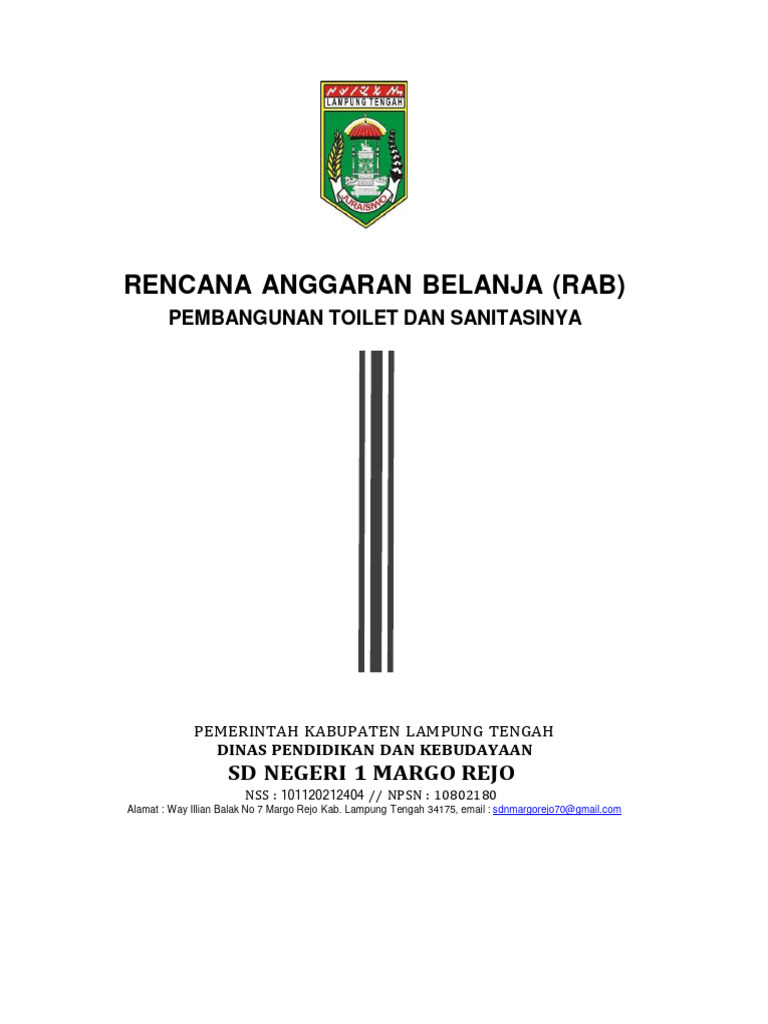 Toilet 1_rab Gambar Desain_sdn 1 Margo Rejo | PDF