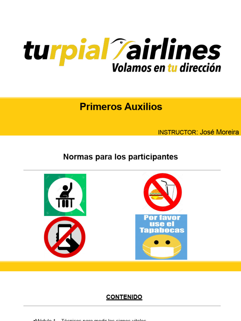 Presentacion Primeros Auxilios 2022-1 | PDF | Reanimación cardiopulmonar | Quemar