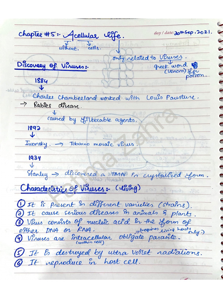 Acellular Life by Fatima Zahra | PDF