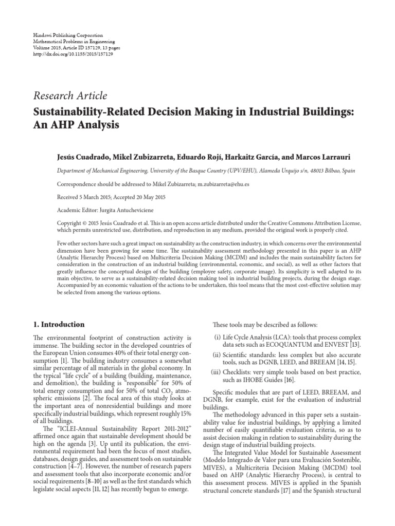 +Sustainability-Related Decision Making in Industrial Buildings An AHP ...