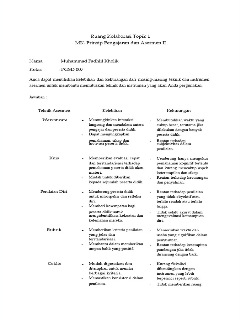 Ruang Kolaborasi T1 | PDF