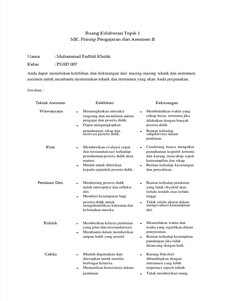 Ruang Kolaborasi T1 | PDF