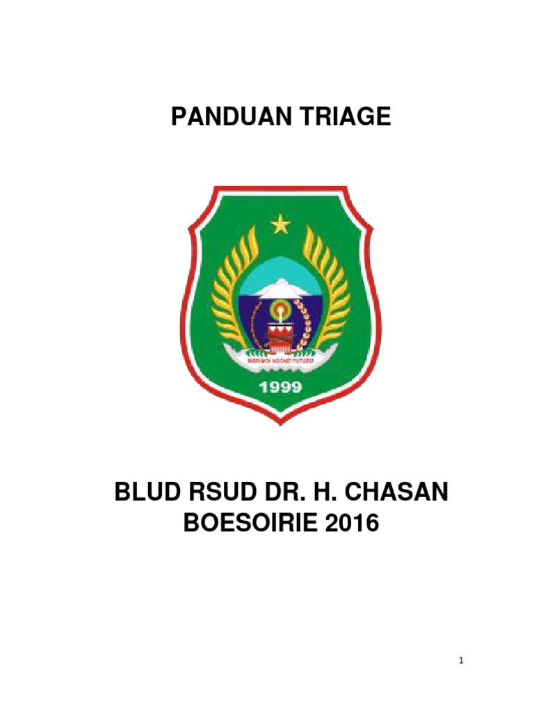 Panduan Triase RSUD Dr. H. Chasan | PDF | Kesehatan Holistik