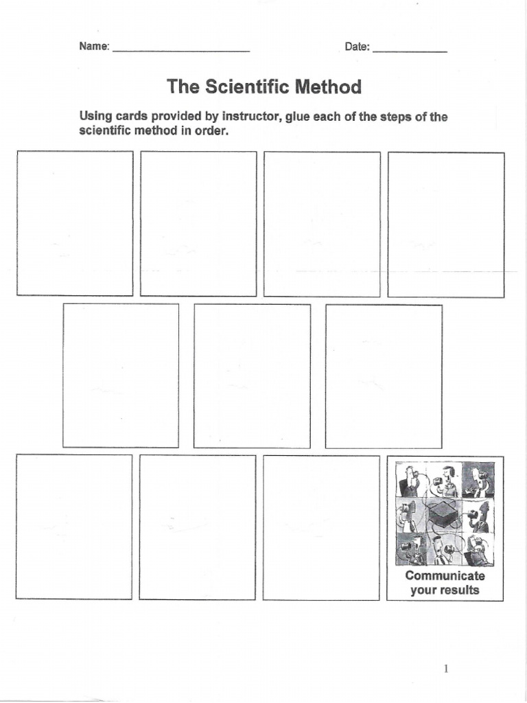 Cut and Paste Science Process | PDF