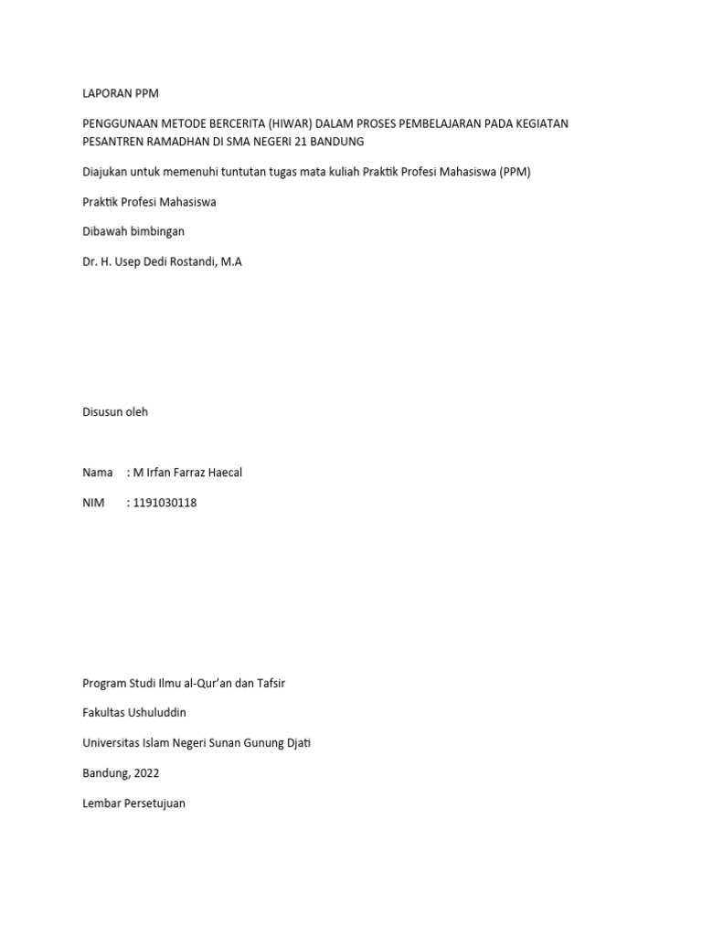 LAPORAN PPM contoh-WPS Office | PDF