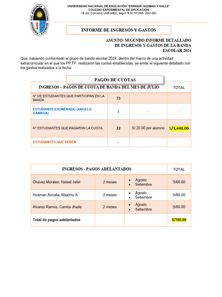 2° Balance Economico.. | PDF
