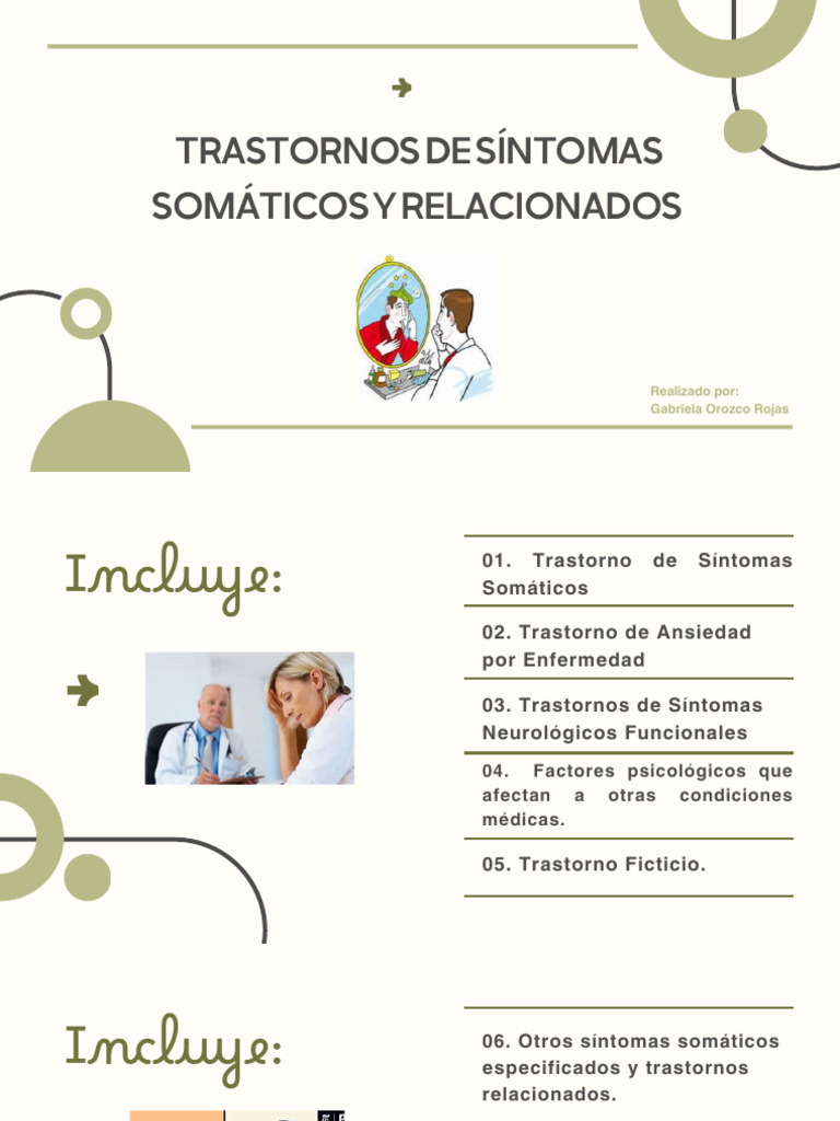 Trastornos de Síntomas Somáticos | PDF | Trastorno mental | Ansiedad