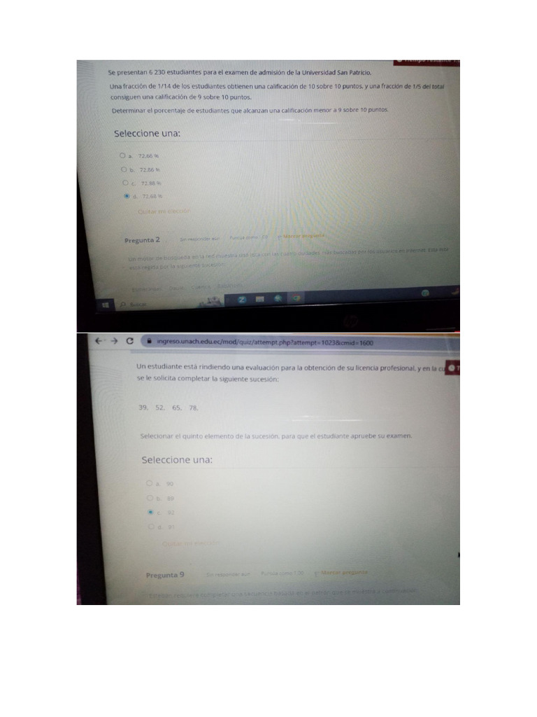 Examen Filtrado Unach-1 | PDF