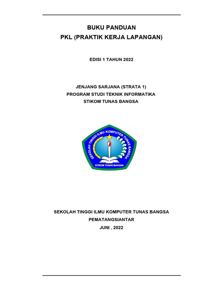 Buku Panduan PKL STB 1 | PDF | Bisnis | Teknologi & Rekayasa