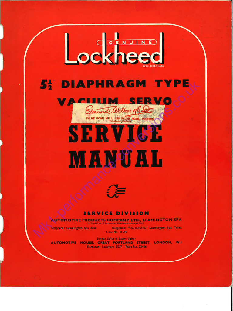 Lockheed Servo | PDF