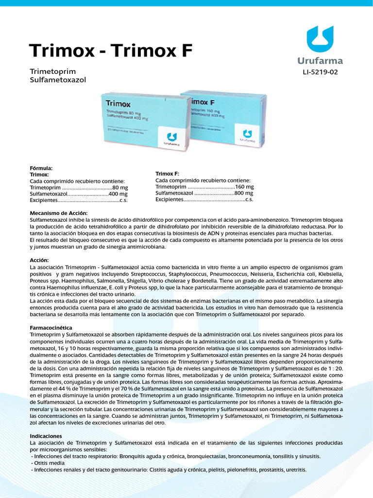 Trimox Trimox | PDF | Especialidades Medicas | Medicina CLINICA
