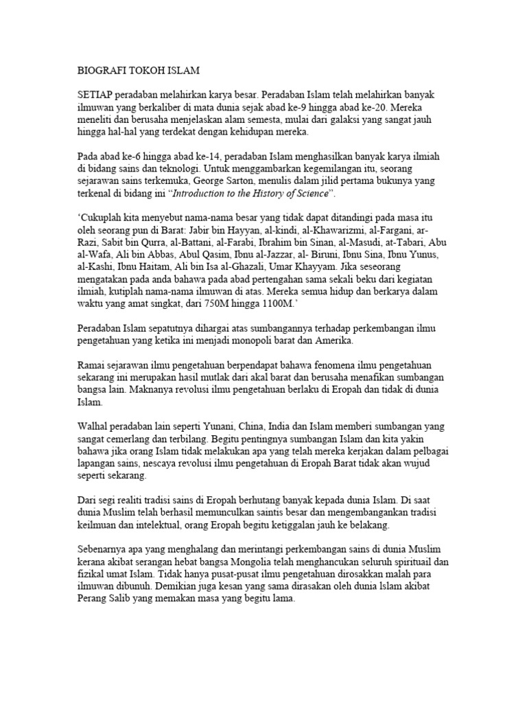 Biografi Tokoh Islam Pdf