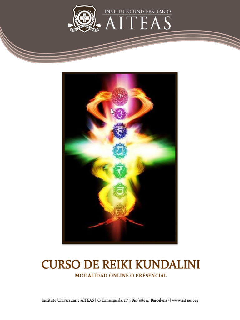 Plan de Estudios Curso Reiki Kundalini | PDF | Reiki | Cuidado de la salud