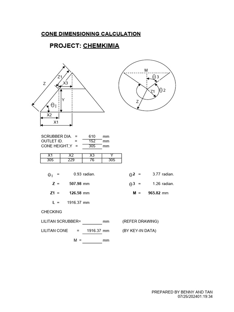 Cone Calculation | PDF