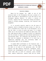 BDO Unibank: Mission, Vision, Values | PDF | Banking | Money