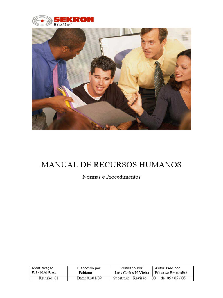 Manual de Normas de Recursos Humanos | PDF | Férias trabalhistas ...