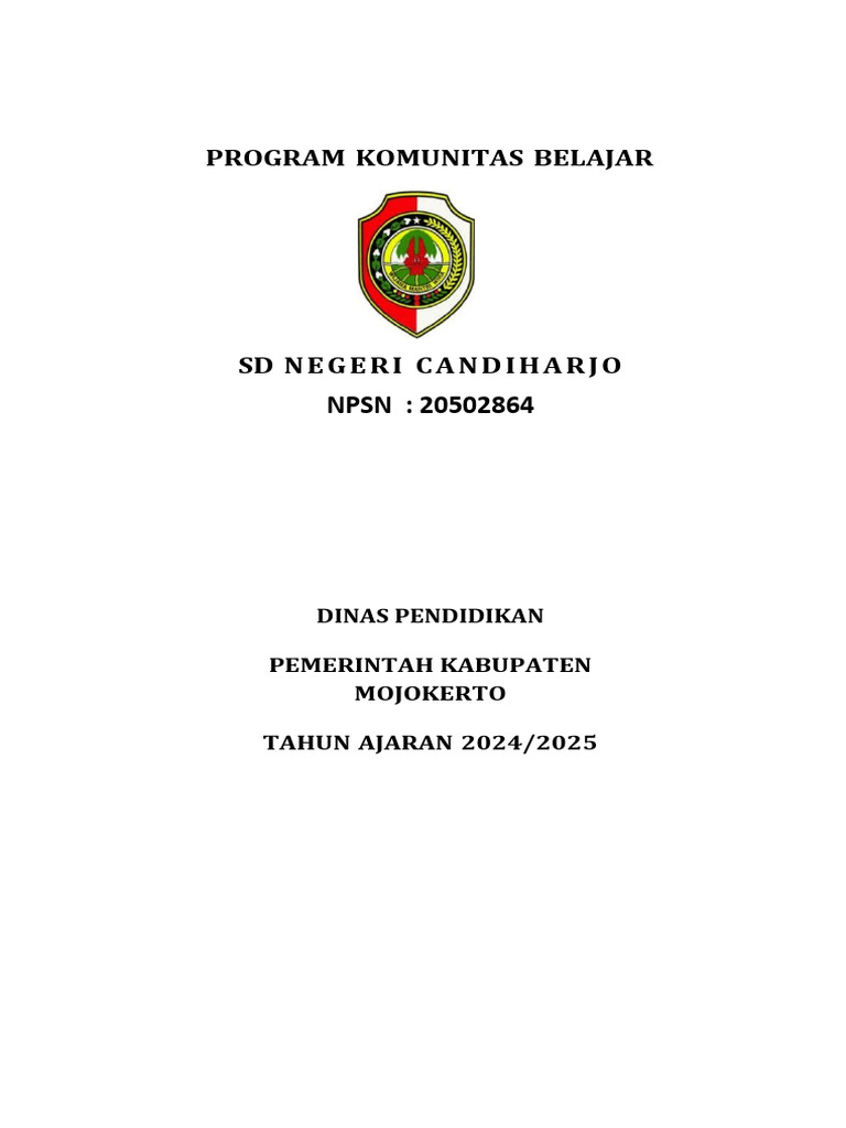 Program Dan SK KOMBEL SEDALAMDA | PDF | Karier & Perkembangan | Seni