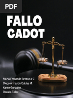 Resumen de Los Fallos - Blanco, Cadot, Terrier | PDF