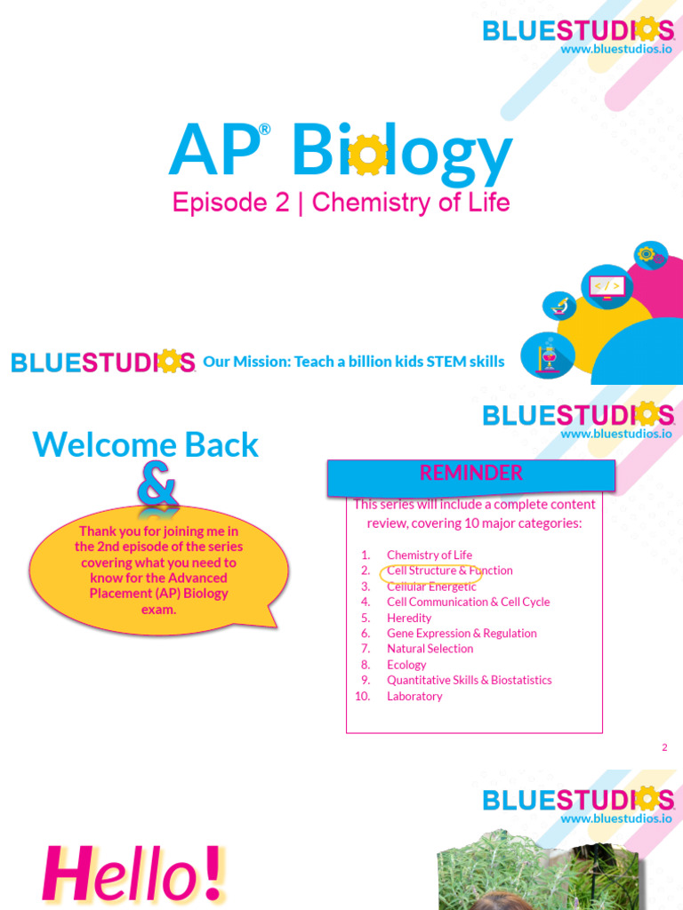 AP Biology - Chemistry of Life - Ep. 2 | PDF | Carbohydrates | Amino Acid